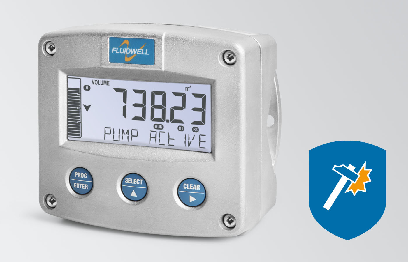 F175 Level / Pump Controller, Open Channel Flow Monitor | Fluidwell